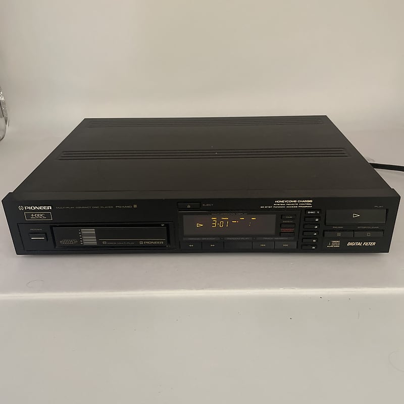 Pioneer PD-M40 6 Disk CD Changer Player 1987 Black W/ | Reverb