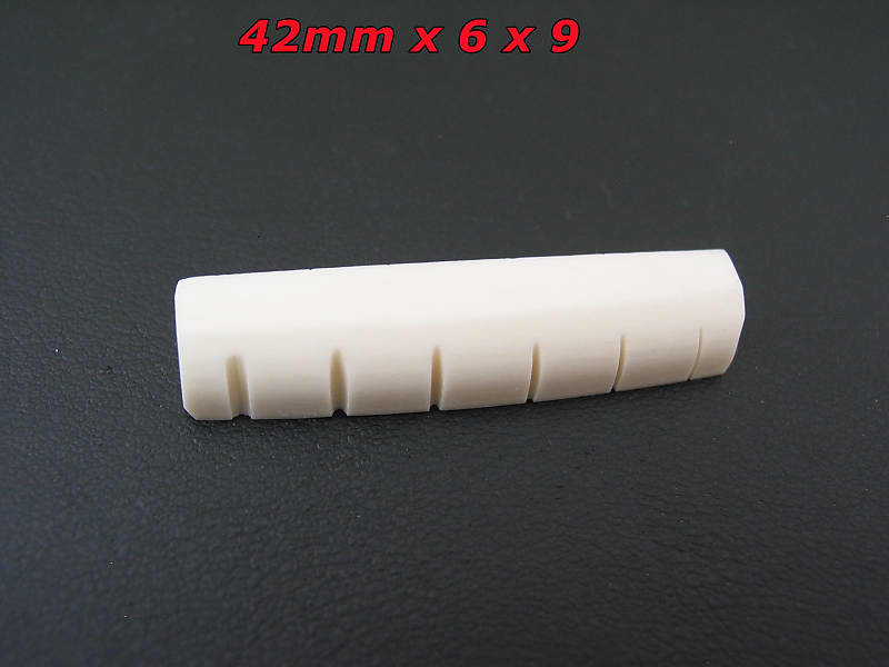 42mm Slotted Bone Nut For Some Gibson Epiphone Martin | Reverb