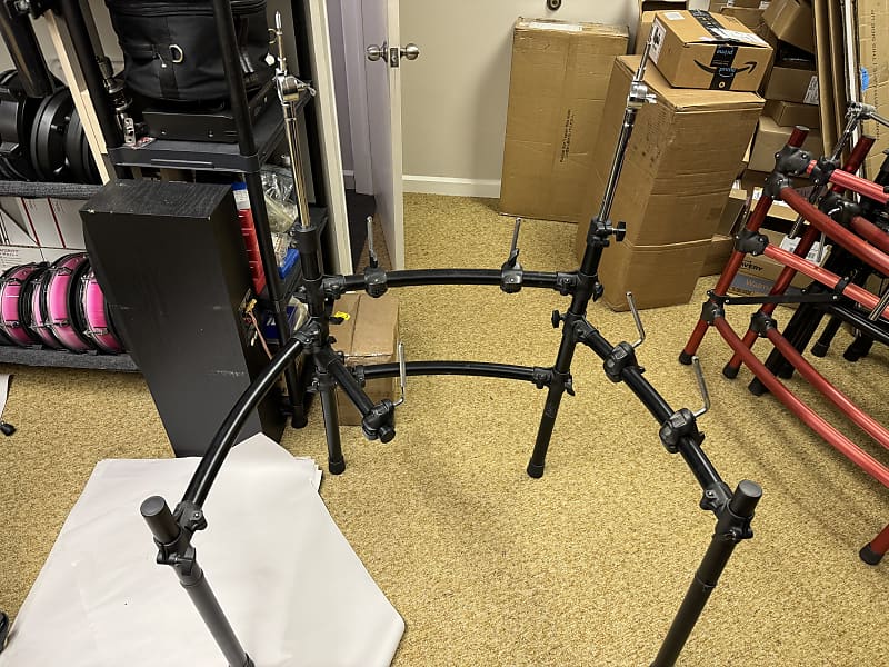 Roland MDS-9 V-Drum Rack Fully Loaded, 2 Cymbal Arms, 5 Pad | Reverb