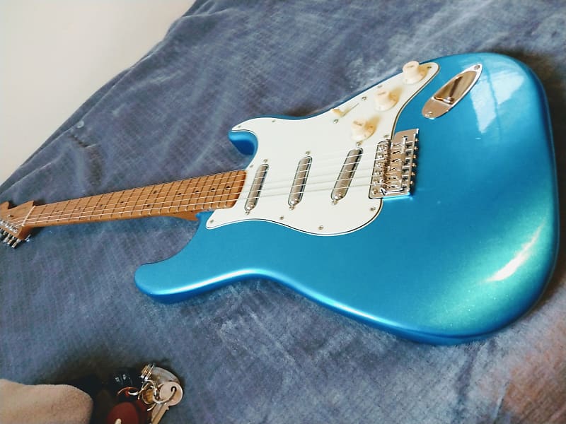 Aqua Firemist Body Strat 2022 Blue Nitro | Reverb
