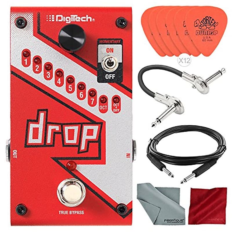 DigiTech Drop Polyphonic Drop Tune Pitch-Shifter Pedal with | Reverb
