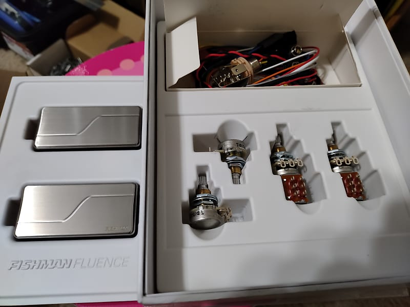 Fishman Fluence Modern Active 7-String Brushed Nickel Guitar | Reverb