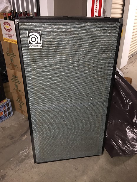 Ampeg SVT 0101 8x10 cabinet late 1970s Black Tolex, Silver | Reverb