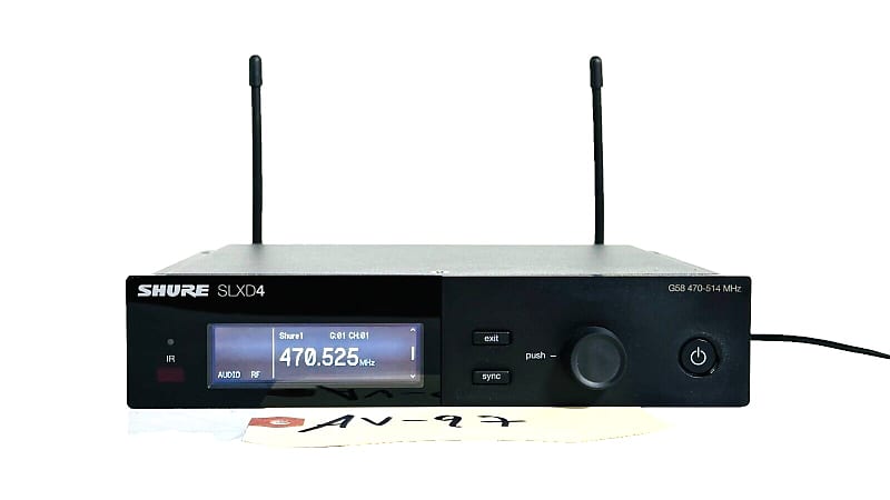 Shure SLXD4 Digital Wireless Receiver G58 Freq 470-515MHz #95 | Reverb