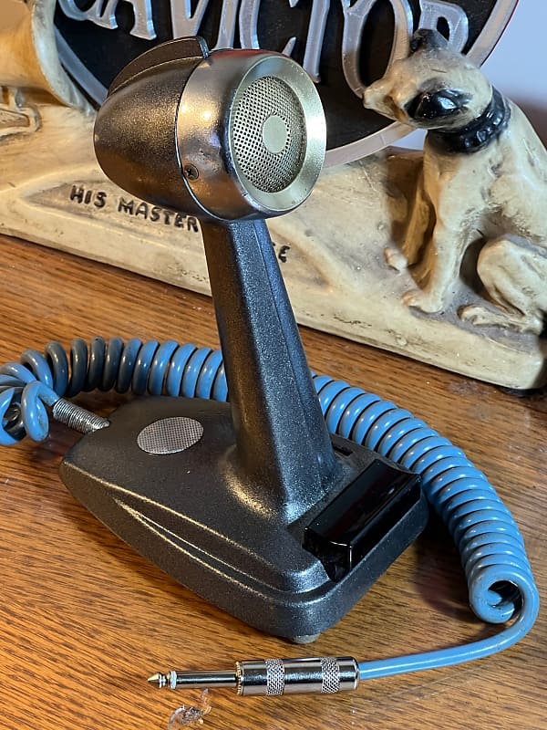 Vintage 1950's Turner push-to-talk Desktop Microphone-working | Reverb