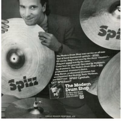 SPIZZ 20" Jazz Ride cymbal B20 1856 grams Modern Drum Shop | Reverb