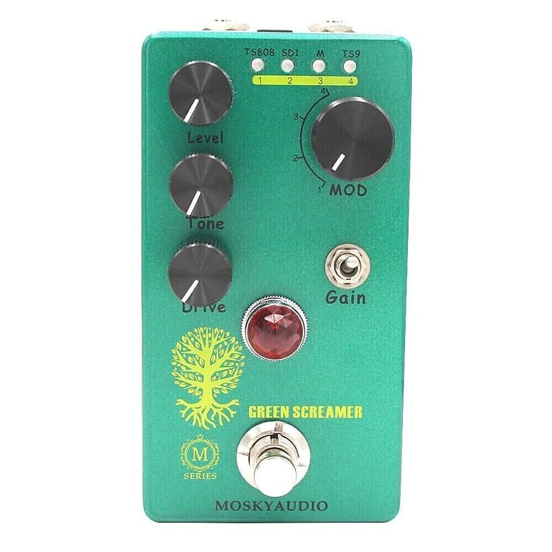 Brand New Mosky Audio Green Screamer Overdrive 4 Mode Select | Reverb