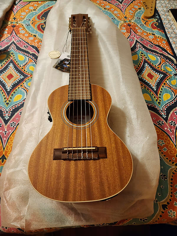 Kala Kala KA-GL-E Satin Mahogany 6 String Guitarlele w/ | Reverb