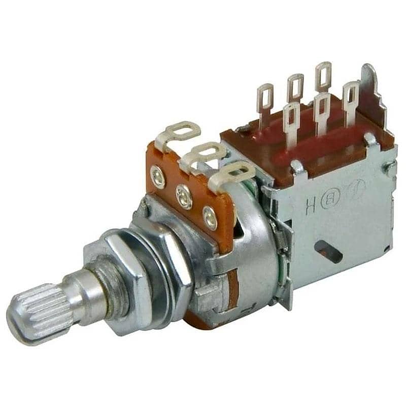 500K DPDT Push-Pull Linear Taper Mini Potentiometer | Reverb