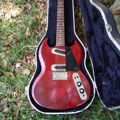 Gibson SG200 Model SG200 1971 Walnut Stained Red | Reverb