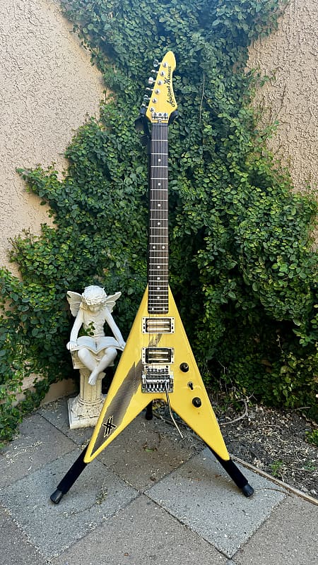 RARE Vintage 1984 Aria Pro II XX Deluxe Flying V guitar - MIJ | Reverb