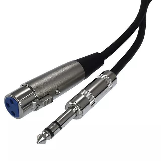 50 Ft Foot Xlr 3 Pin Female To 1/4 Trs Stereo Microphone Mic | Reverb