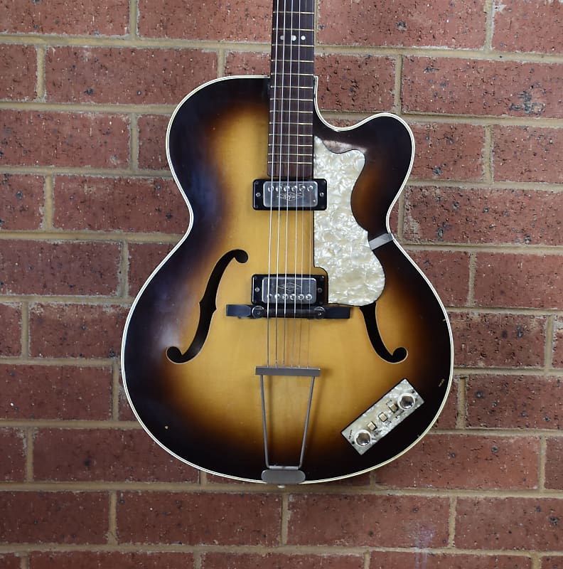 Hofner 4500 Thinline 1966 - Brown-Burst | Reverb