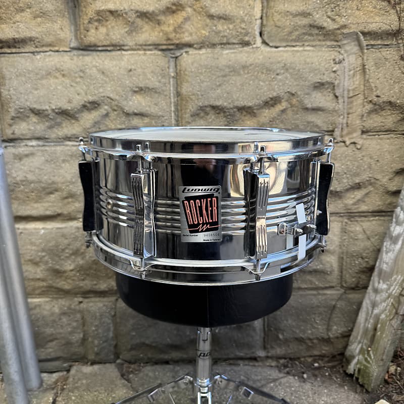 Ludwig Rocker 14” x 6.5” Chrome over Steel 90’s Snare Drum | Reverb