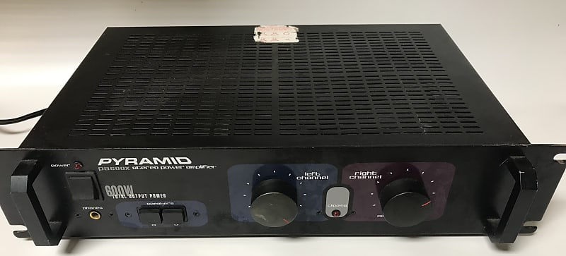Pyramid PA600X 600 Watt PA Amplifier 1999 Black | Reverb