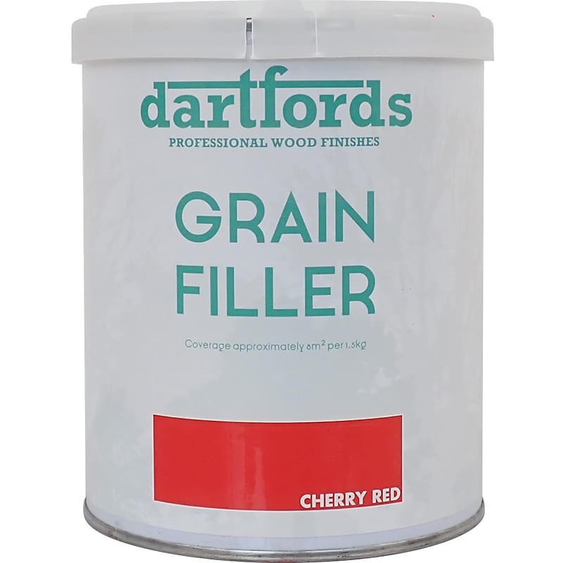 dartfords Cherry Red Thixotropic Grain Filler 1.5Kg Tin | Reverb