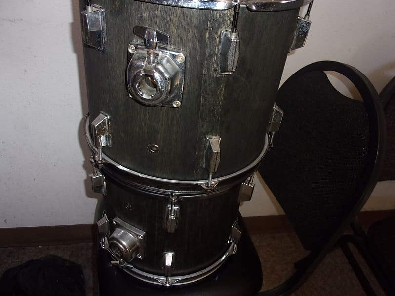Lot of 2 Custom Acclaim Drum set Hanging Rack Toms 12" x 9" | Reverb