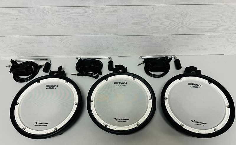 Set of 3 of Latest Style Roland PDX-8 PDX8 Mesh Pads w Clamp | Reverb