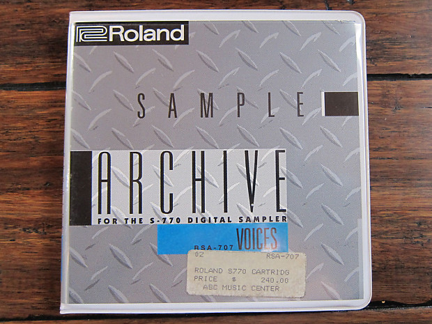 Roland S-770 Archive Sample Disk - Voices RSA-707 | Reverb Australia