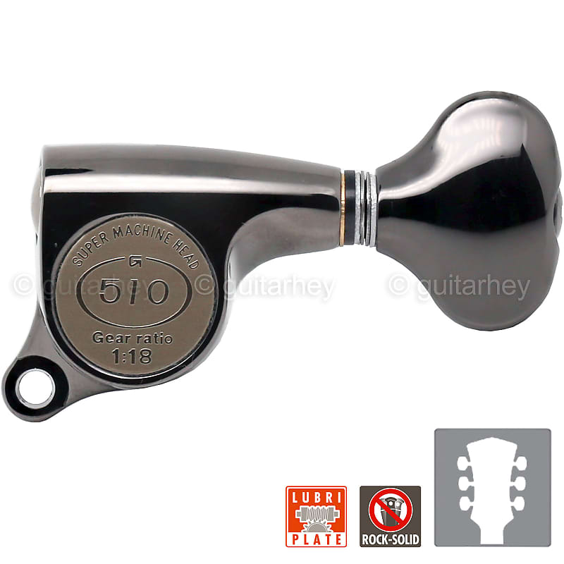 NEW Gotoh SGS510Z-S5 L3+R3 Set Mini Tuners 1:18 Ratio 3x3 - | Reverb