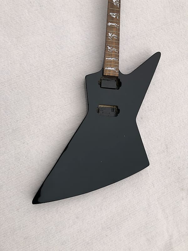 Black Explorer Style Guitar Body, Maple Neck, | Reverb Australia