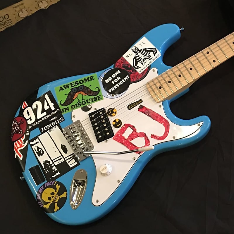 BJ 2015-2016 guitar punk rock stickers Fernandes Strat | Reverb