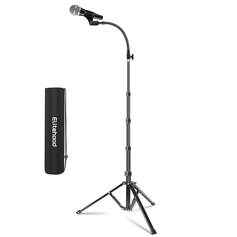 Aluminum Foldable Microphone Stand, 82’’ Tall & Height | Reverb