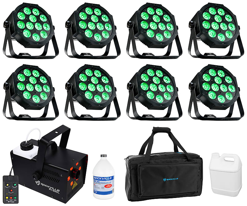 (8) Eliminator ADJ MEGA 64 PROFILE EP RGB+UV LED Wash | Reverb