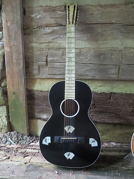 Stella 12 string "The Gambler" circa1928 black | Reverb UK