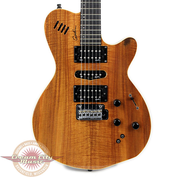 Used Godin XTsa Koa Top Electric Guitar Natural | Reverb