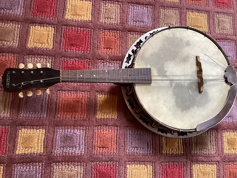 Vintage Gretsch 8-String Banjo Mandolin Banjolin project | Reverb