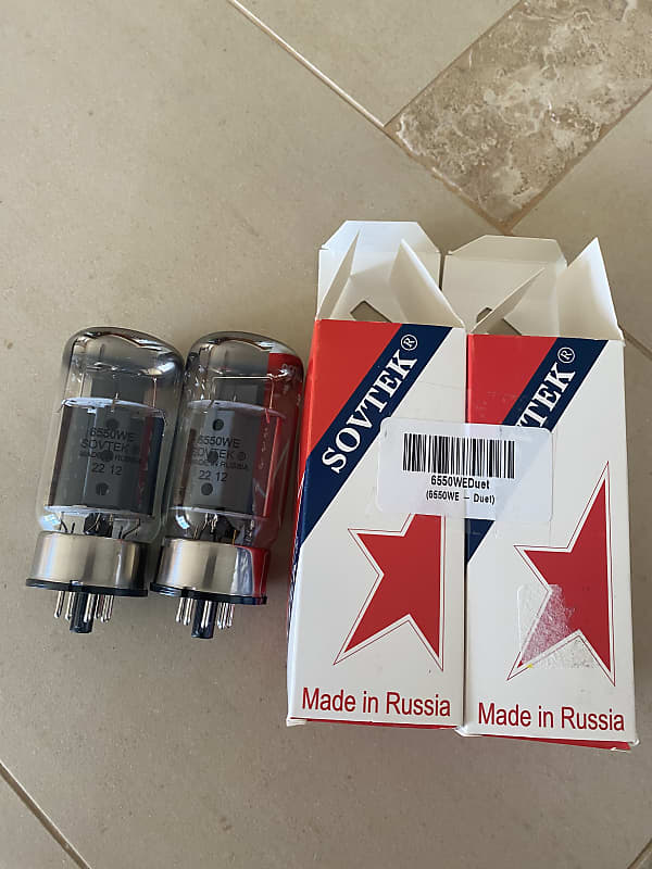 Sovtek 6550WE matched pair power tubes | Reverb