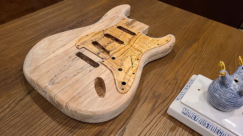 Spalted Maple Stratocaster style strat body | Reverb