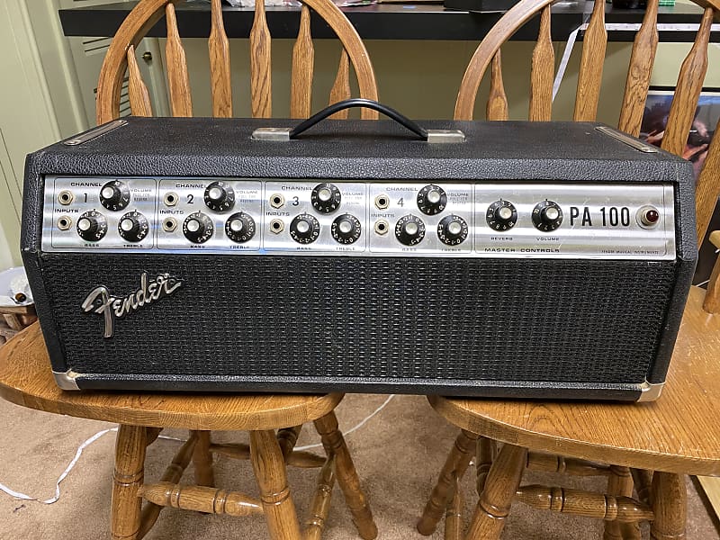 Fender PA100 100 pa 1972? Black | Reverb