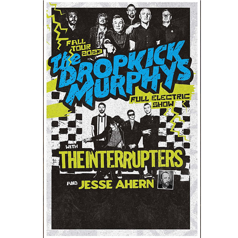 DROPKICK MURPHYS | THE INTERRUPTERS Fall Tour 2023 Ltd Ed New | Reverb