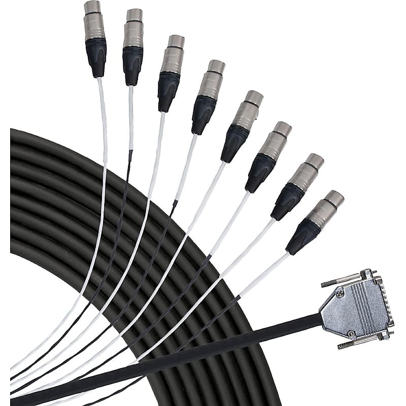 Live Wire Advantage 8-Channel Snake D-sub to XLR Female 25 | Reverb
