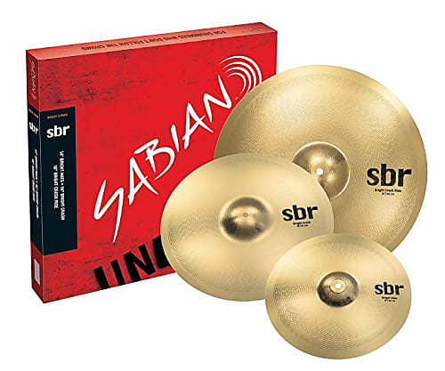 Sabian SBR5004BR2 Bright 3-Pack Cymbals for Music Instruments | Reverb