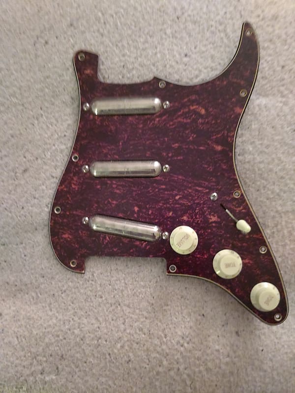 Fender Stratocaster Tortoise Shell pickguard loaded with | Reverb