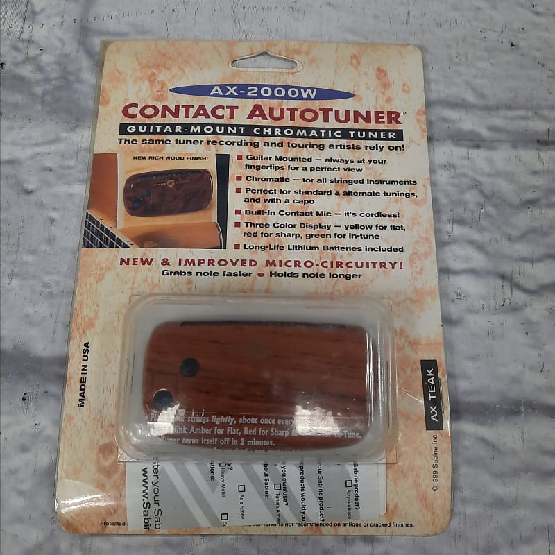 Sabine AX-2000W Contact AutoTuner Guitar-Mount Chromatic | Reverb