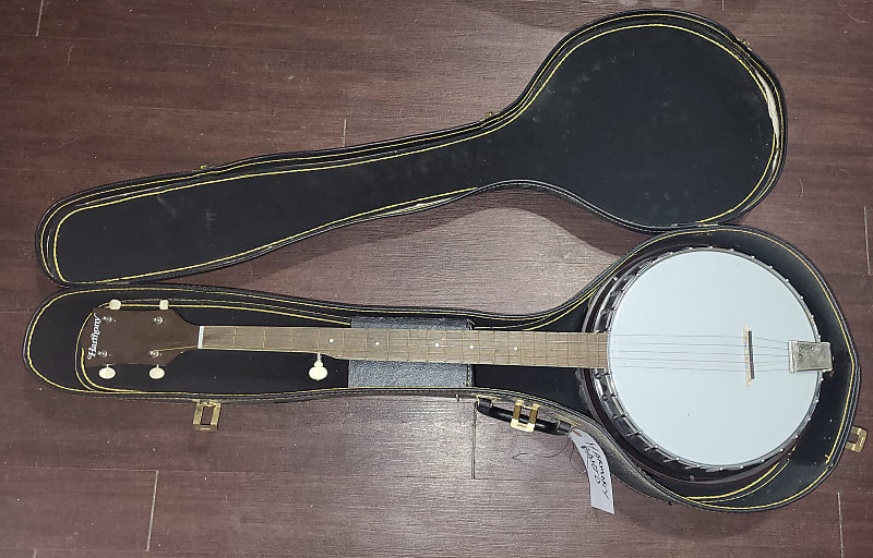 Vintage 1960's Harmony 5 string Banjo with case | Reverb
