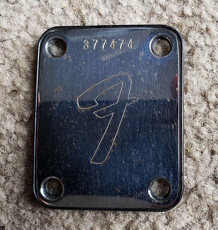 vintage 1972 1973 era Fender Neck Plate, for Telecaster, | Reverb