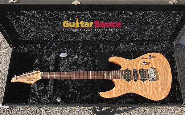 Suhr Modern Carve Top Ultra Quilted Natural Gloss | Reverb UK