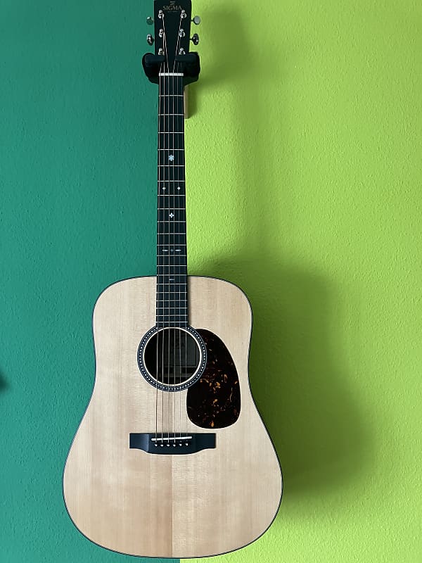 Sigma-Guitars SDM-10E Crossroad Dreadnought with piezo pickup | Reverb