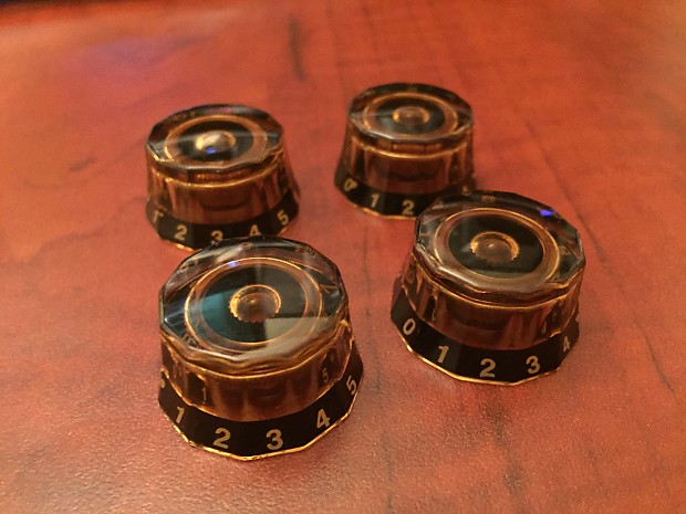 Paul Reed Smith Amber Speed Knobs (4) for PRS Core Guitars | Reverb