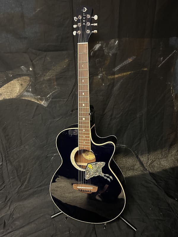 Luna Moth Acoustic Electric Guitar | Reverb