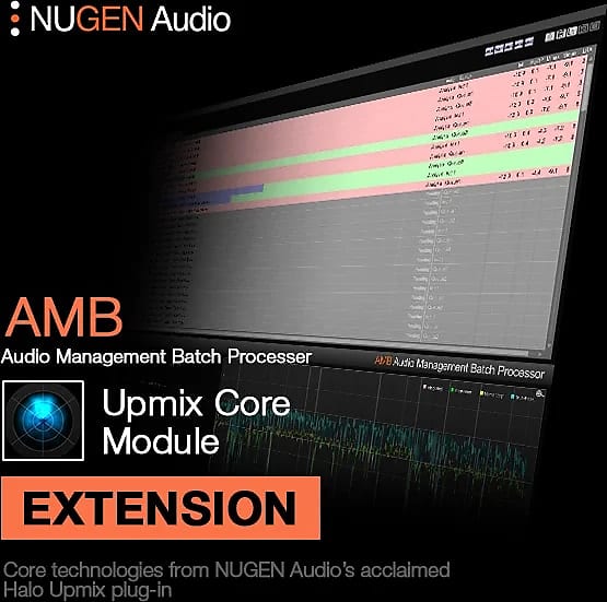 NUGEN AMB Upmix Module (Download) Audio Management Batch up | Reverb