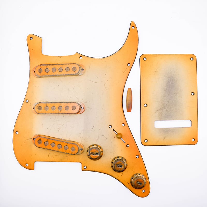 AGP ™ Relic Stratocaster ® Aged Pickguard and Parts Kit | Reverb