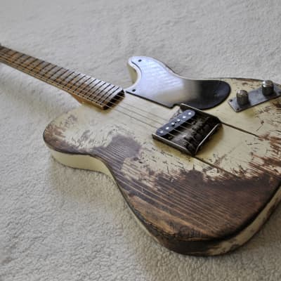 Striker Snakehead Telecaster - Olympic White - Relic | Reverb
