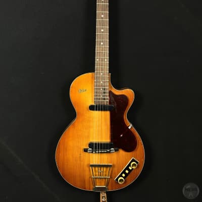 Hofner Club 50 guitar from 1960 in honeyburst finish with | Reverb
