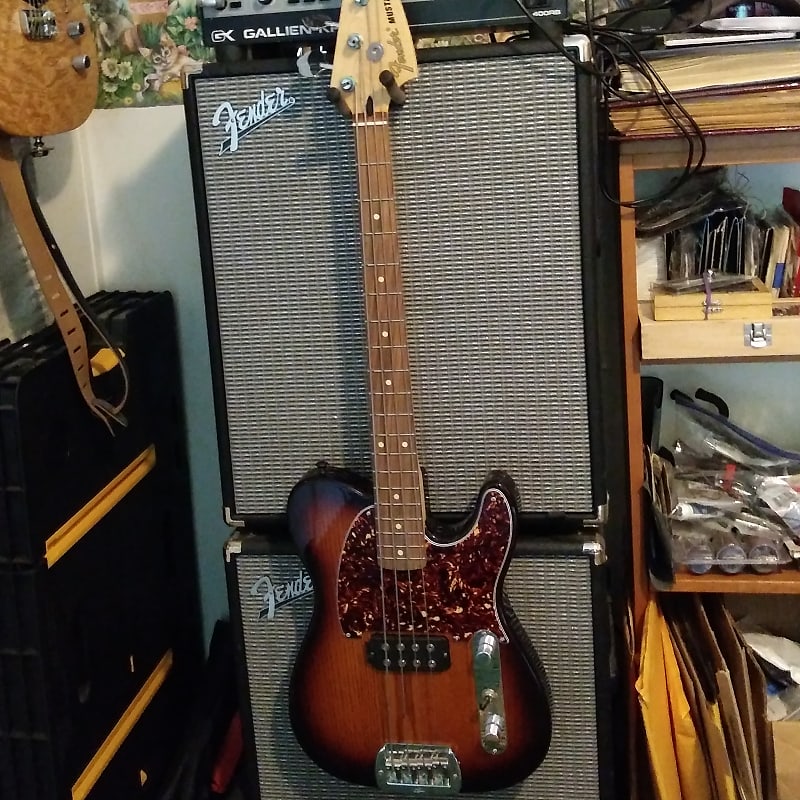 Custom Ash Tele Style Short Scale Bass 2 Tone Sun Burst | Reverb